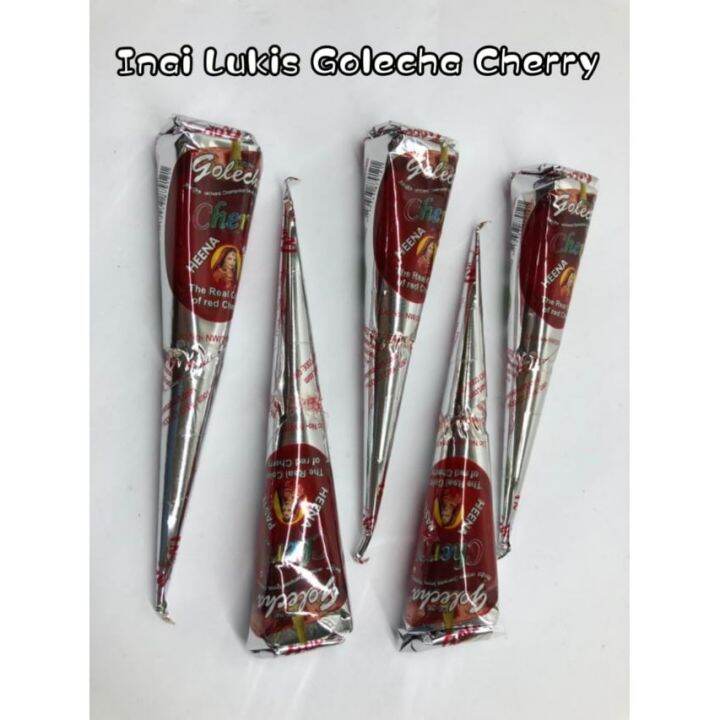1pc GOLECHA Cherry Inai Lukis Henna Paste | Lazada
