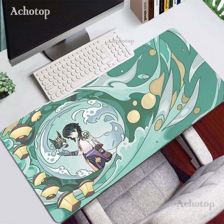 Genshin Impact Mouse Pad Anime Gaming Accessories Desk Mat Pc Gamer ...