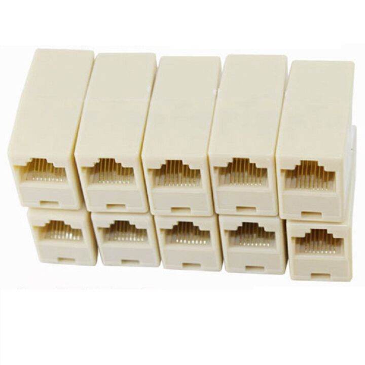 Network Ethernet Lan Cable Joiner Bilateral 8 Pins Coupler Connector ...