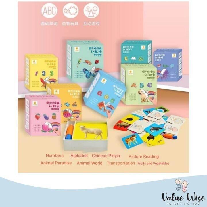 Value Wise Sunshine Baby Tearing-off Grafittie Cognitive Cards/Doodle ...