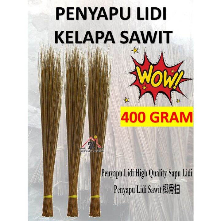 PENYAPU LIDI | LIDI BROOM 400gram | SAPU LIDI KELAPA SAWIT ...