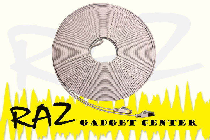 30 Meters Flat Cat7 Ethernet Cable RJ45 Network Cable UTP Lan Cable ...