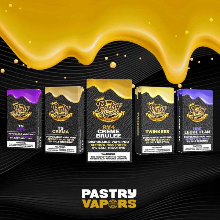 Pastry Vapors 7500 Puffs 5% Salt Nic Disposable Rechargeable | Lazada PH