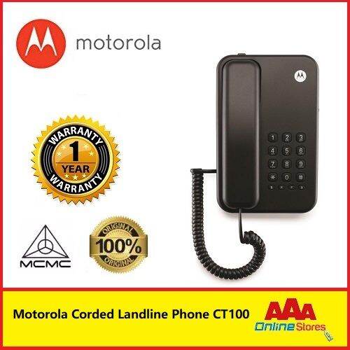 Motorola Corded Landline Single Line Telephone CT100 | Lazada
