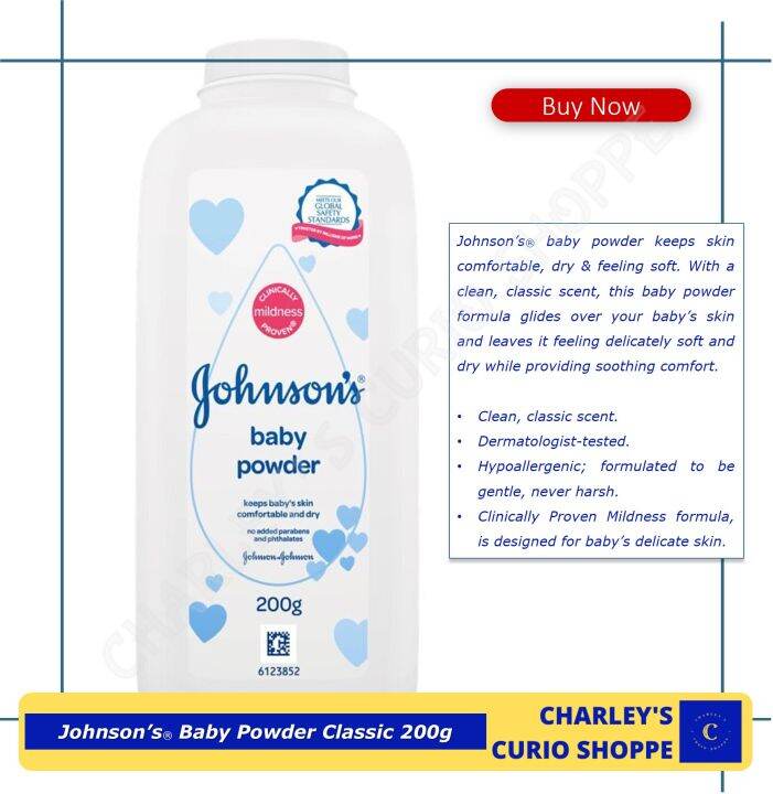 Johnson's Baby Powder Classic 200g | Lazada PH