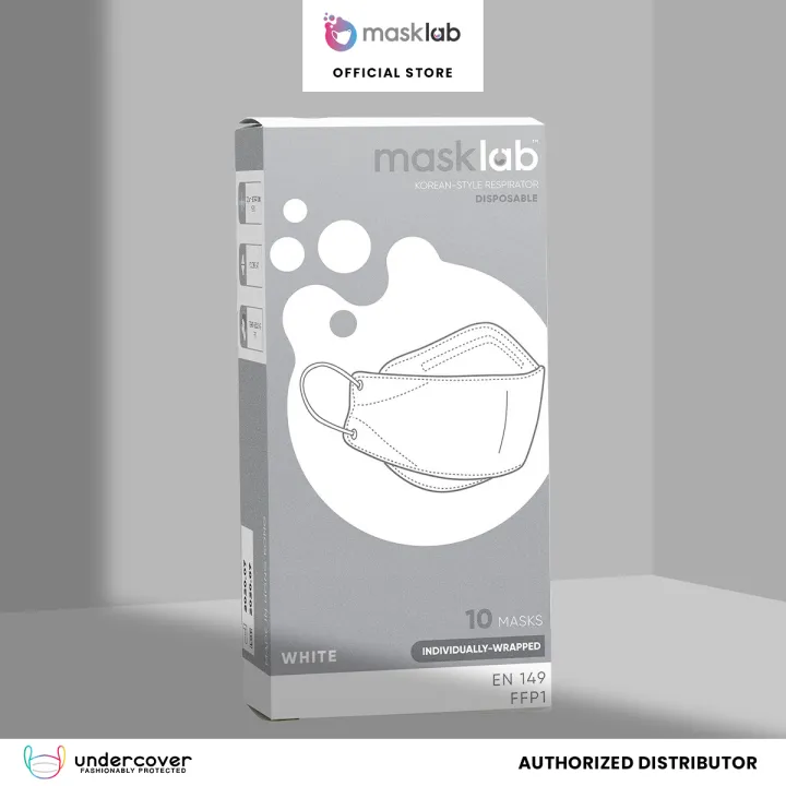 MASKLAB - Undercover Mask PH - Adult KF White (10 pcs) | Lazada PH