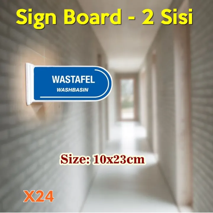 Sign Board Wastafel Washbasin Papan Petunjuk Pintu Informasi Nama ...