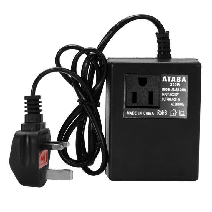 Electronic transformer Adapter Household 200W AC 220 V To 110 V Step ...