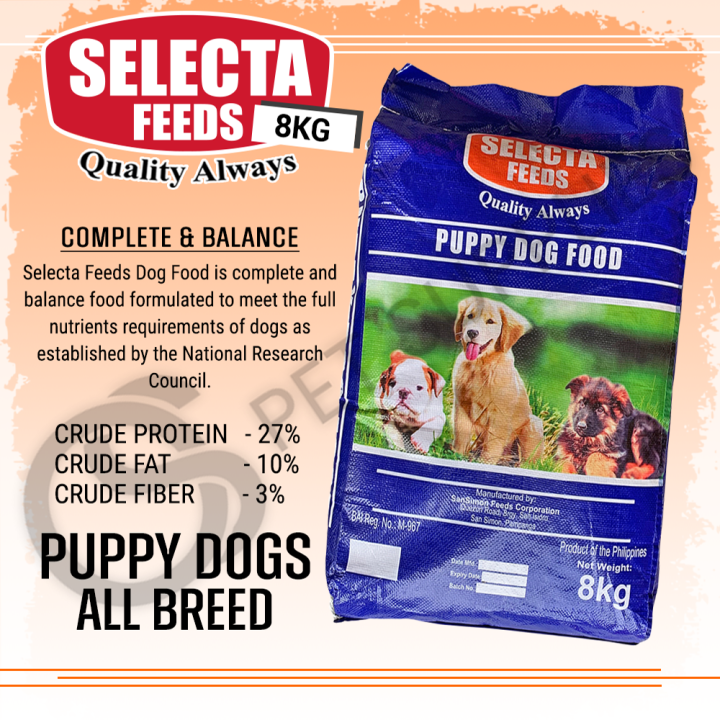 8kg Selecta Feeds Quality Always Puppy Dog Dry Food | Lazada PH