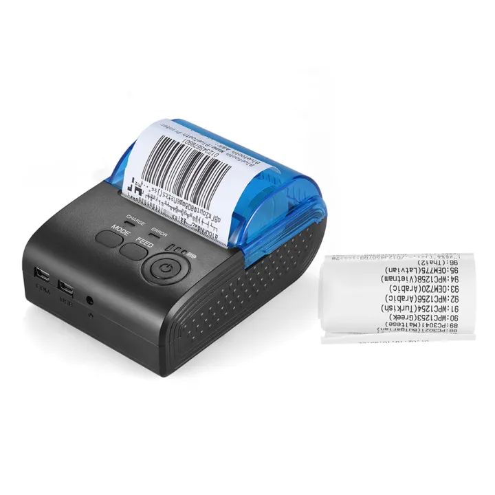POS-5805DD Portable Mini 58mm Wireless USB Thermal Printer Receipt Bill Ticket POS Printing for ...