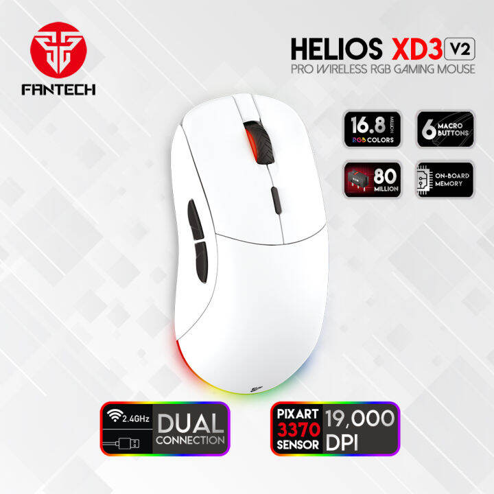 FANTECH XD3 V2 Professional Wired & Wireless Gaming Mouse PIXART3370 ...