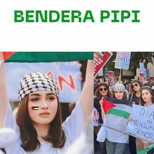 Sticker Pipi Palestina - Tempelan Pipi Bendera palestine - Bendera Pipi ...