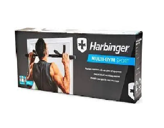 HARBINGER Indoor Gym PRO Pull Up Bar Gym System Door Frame Installation ...