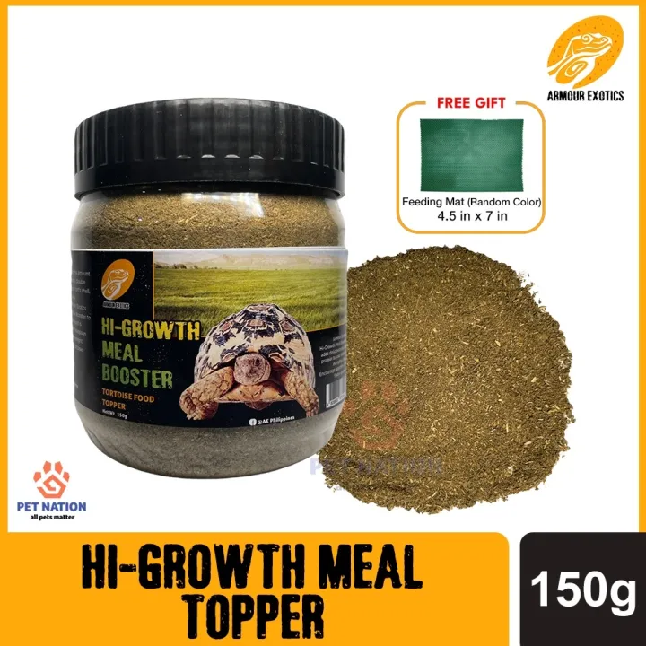 Armour Exotics Hi-Growth Meal Topper 150g Tortoise Treat Tortoise Food ...