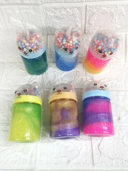 Cute Cat Slime with ball foam/ slime (1pc/qty) | Lazada PH