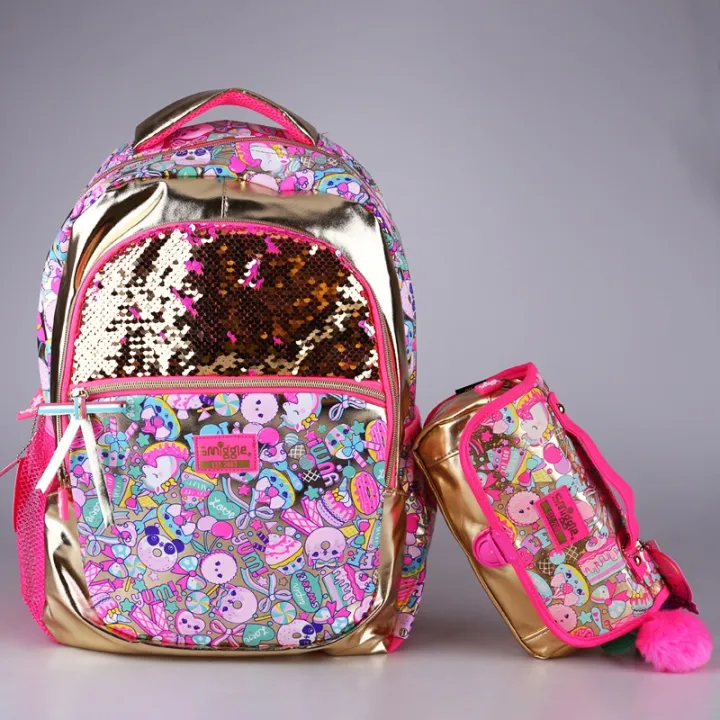 Spot Australia smiggle schoolbag golden 15th anniversary edition ...