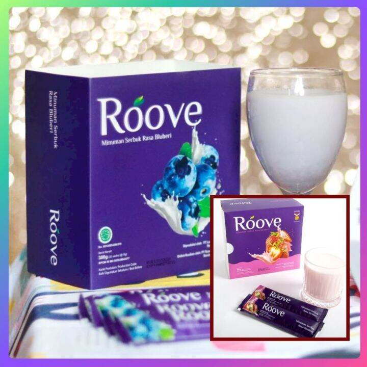 ROOVE Collagen Drink 1 Box isi 20 Sachet / New Varian Rasa Strawberry Bisa Ecer | Lazada Indonesia