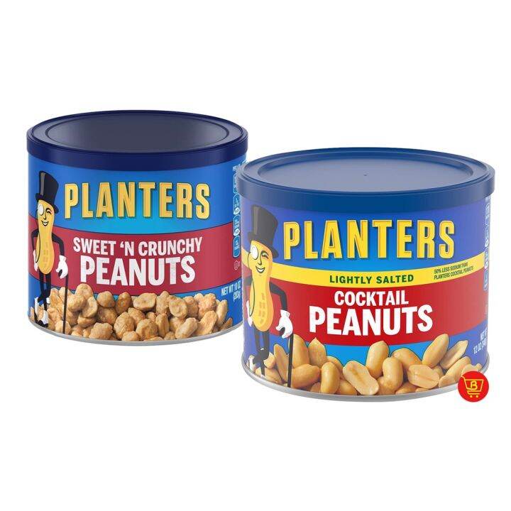 Planters Sweet N' Crunchy Peanuts 283g | Lightly Salted Cocktail ...