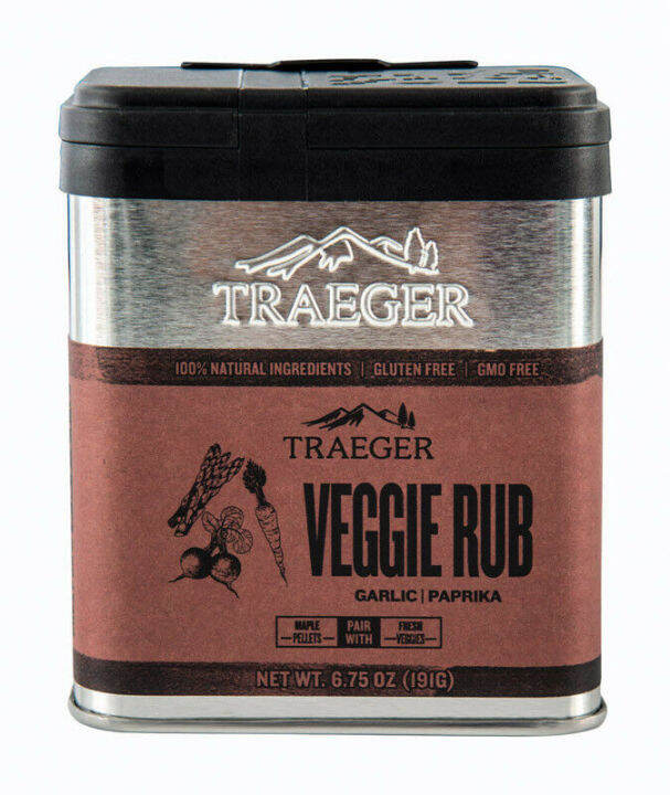 Traeger Veggie Rub Garlic / Paprika for Seasonings 6.75 Oz / 191g ...
