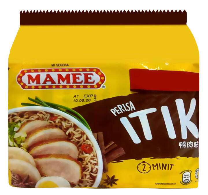 Mamee Instant Noodles Duck Flavour 75gm*5's | Lazada