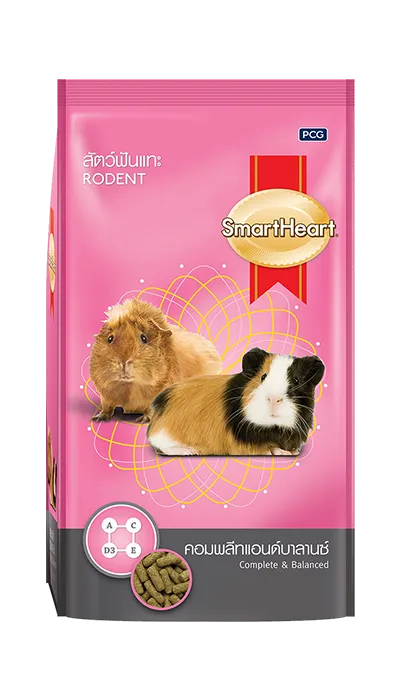 SmartHeart Rodent Food Complete & Balanced for Guinea Pigs, Hamsters ...