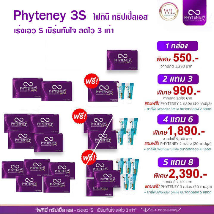 อาหารเสริมควบคุมน้ำหนัก Phyteney 3S เซ็ทไฟทินี่ล้วน บล็อคและเบิร์นไขมันเก่า พุงยุบ เอวเอส(ส่งฟรี ...
