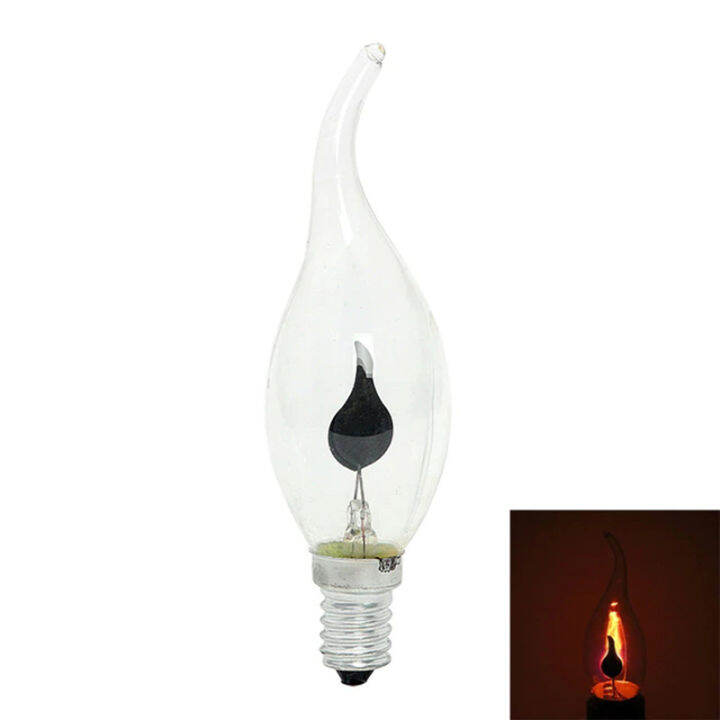 LED Light E14 3W Flame Fire Edison Bulb Lighting Vintage Flickering ...