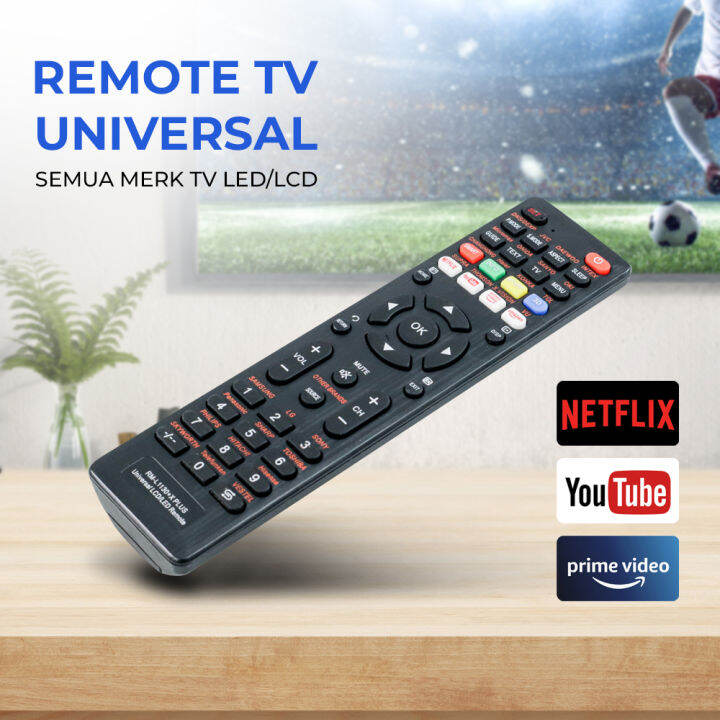 Remote TV Universal Semua Merk TV LED/LCD Netflix Youtube -S54 | Lazada Indonesia