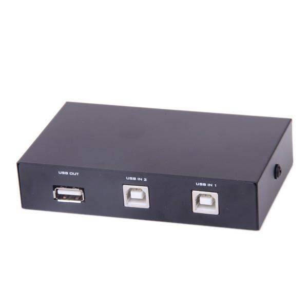 2-Port USB 2.0 Sharing Switcher Switch Hub Manual For PC Scanner ...