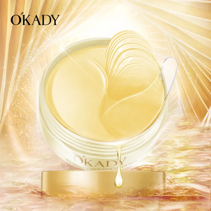 OKADY สองแตกยีสต์สดใสตาบางตาแพทช์60ชิ้นหน้ากากจางวงกลมมืดถุงใต้ตาชุ่ม ...