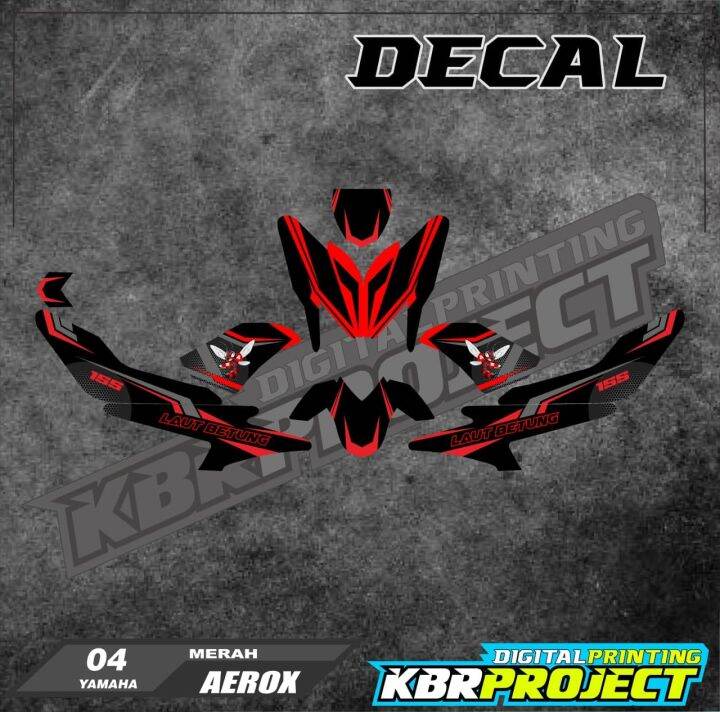 ( COD) AEROX decal sticker motor YAMAHA AEROX IP.04 decal stiker full ...