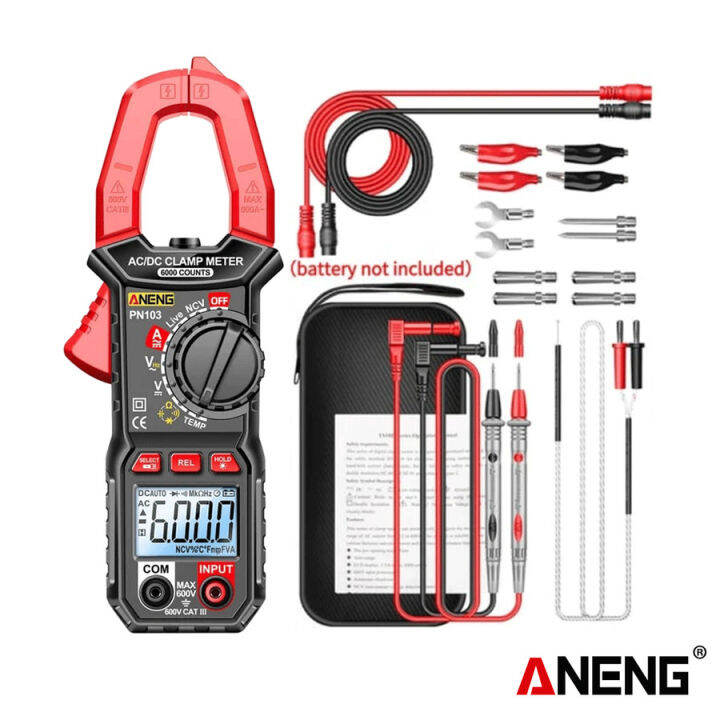 Aneng PN103 Pro Clamp Meter AC/DC Current Professional Multimeter ...