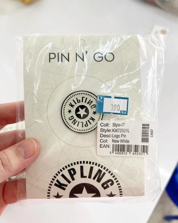 Kipling Pin เข็มกลัดแบบหมุดสำหรับตกแต่งกระเป๋า ของแท้ จากเคาเตอร์ไทย | Lazada.co.th