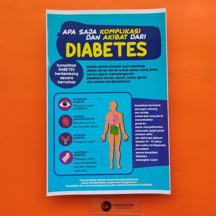 Poster Edukasi Kesehatan - Diabetes, Poster Apa Saja Komplikasi dan ...