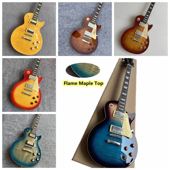 Classic Gibson Les Paul Standard Flame Maple Top Blaster Mahogany 2 ...