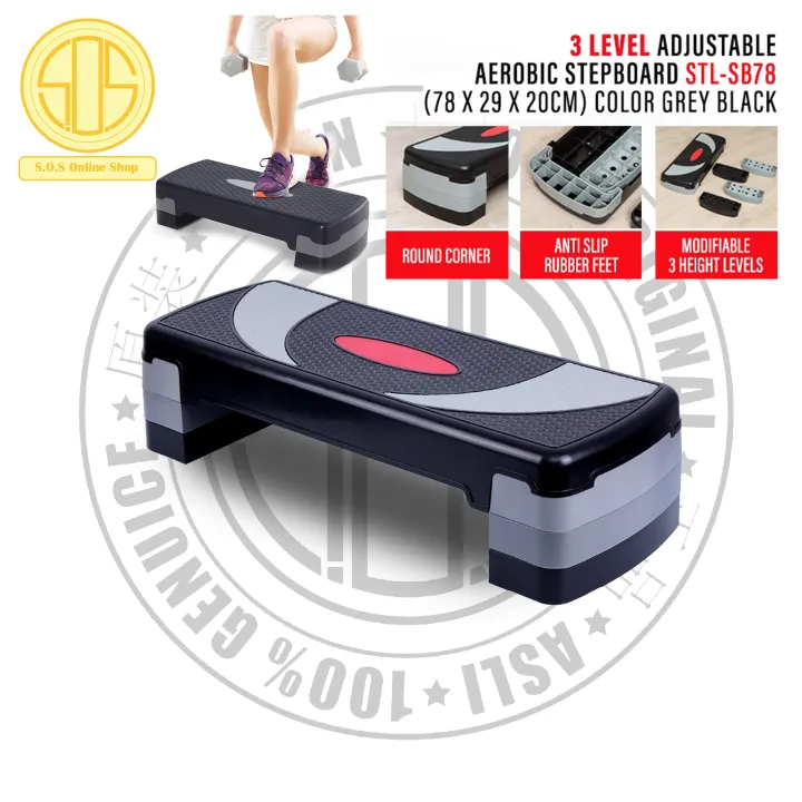 Fitness Aerobic Step Board Step Up Board Adjustable Stepping Height ...