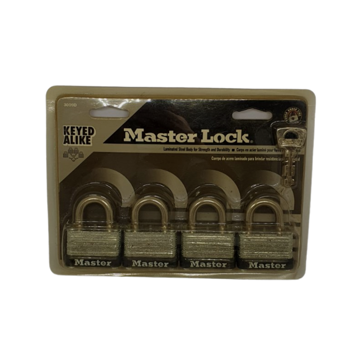Master Lock Keyed Alike Laminated Steel Body for Strength & Durability ...
