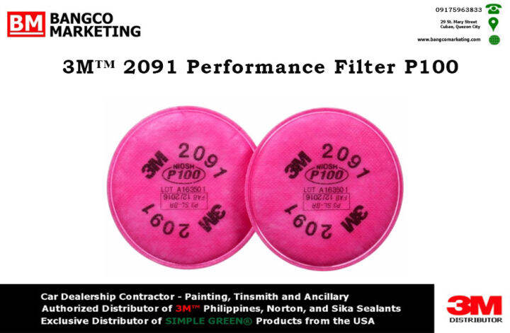 3M™ 2091 Performance Filter P100 | Lazada PH
