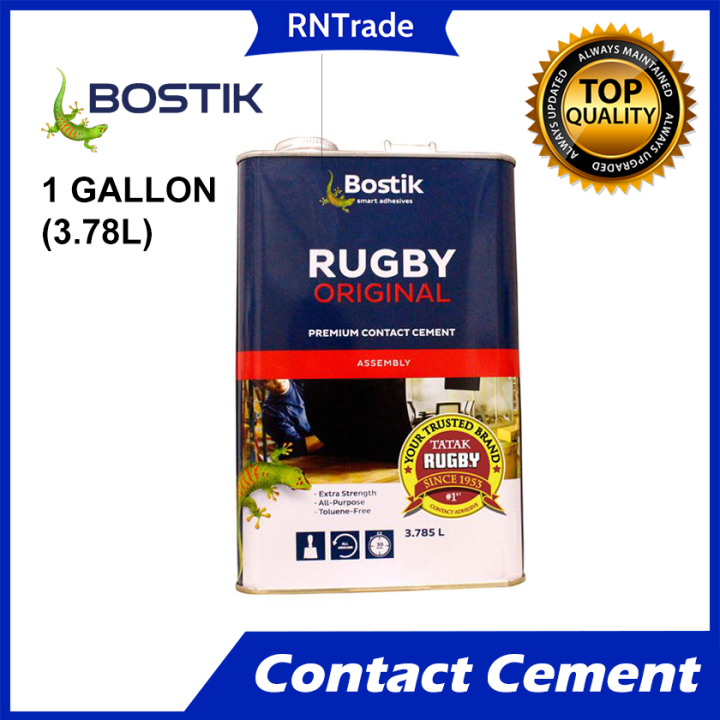 Bostik RUGBY Original Premium Contact Cement GALLON 3.785L | Lazada PH