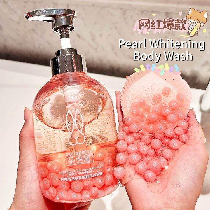 Pearl shower gel whitening body wash pemutih badan sabun mandi ...