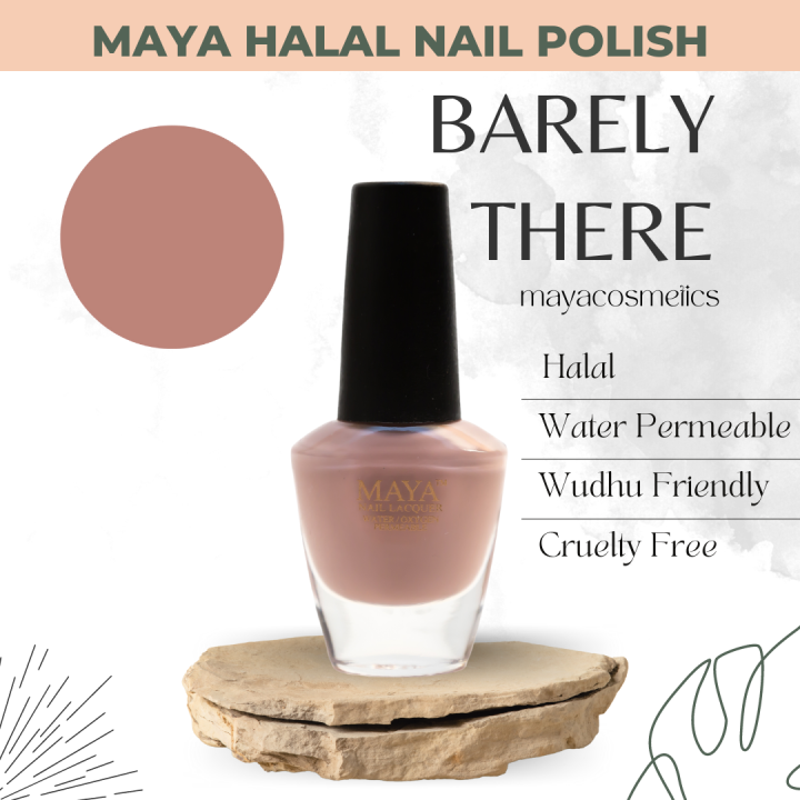 Maya Cosmetics Halal Nail Polish - Barely There | Lazada Singapore