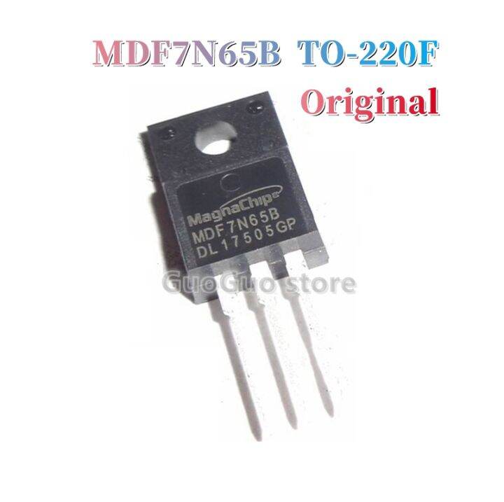 TO-220F MDF7N65B ของแท้5ชิ้น7A TO220F MDF7N65BTH 7N65B ทรานซิสเตอร์ใหม่แบบดั้งเดิม MOSFET แบบ N ...