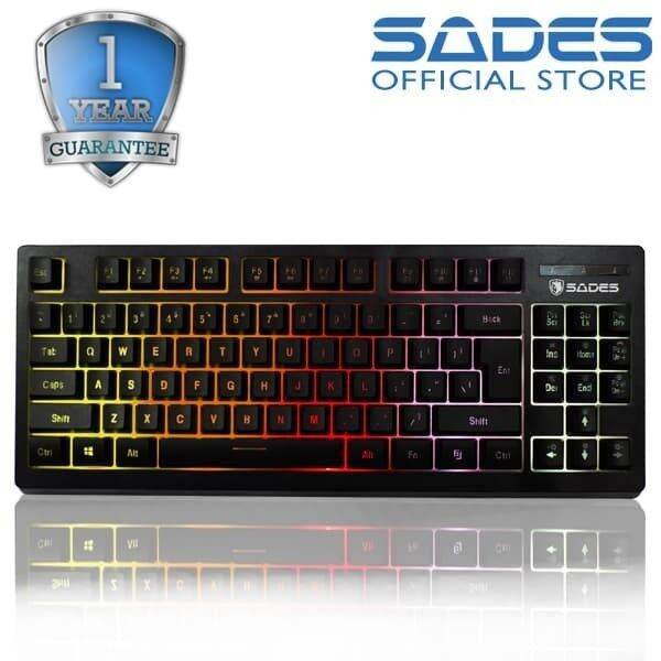 Keyboard Gaming Sades Sabre White/Black Version RGB TKL - Hitam ...