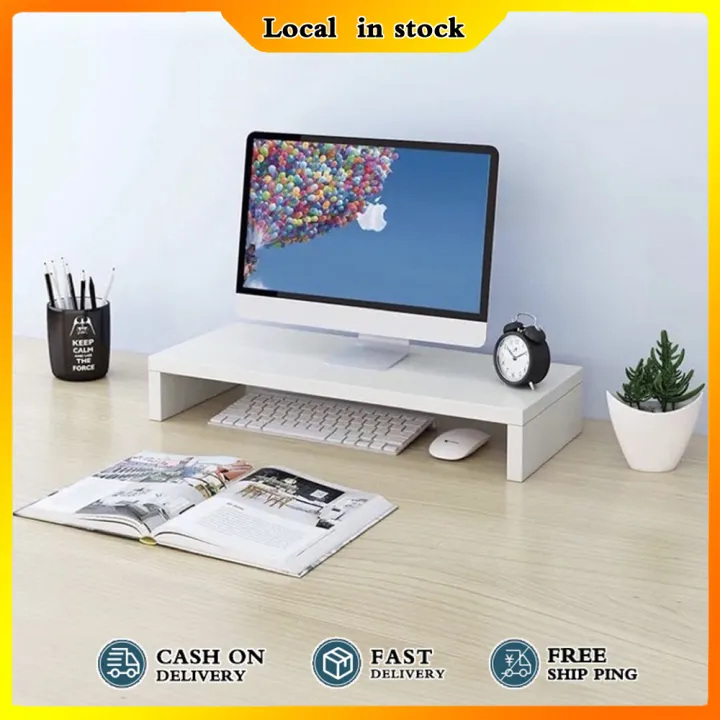 Computer Monitor Screen Increased Shelf Base Desktop Keyboard Rack ...