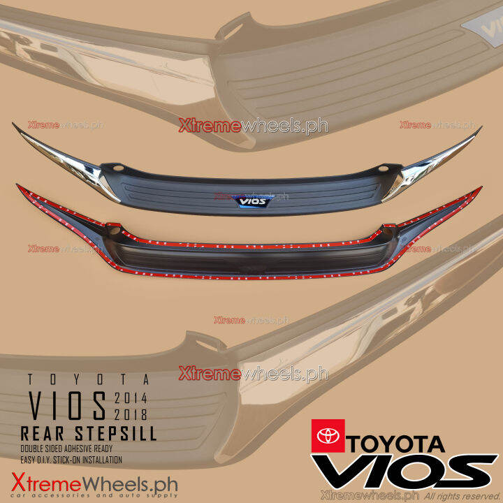 Toyota Vios 2013-2018 2013 to 2018 Rear Bumper Protector Step Sill ...
