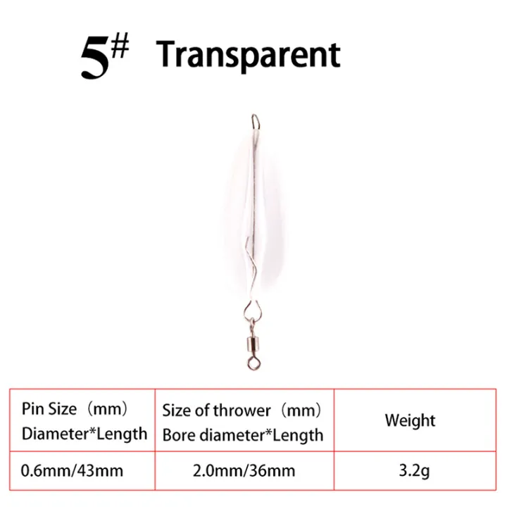 Graceful 5pcs/ Bullet Fishing Float Long Shot Floating Sinking ...