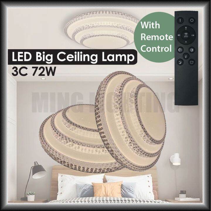 [REMOTEABLE] 3 COLORS Diamond Layer Cake LED Ceiling Light Surface ...