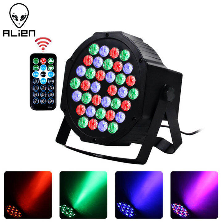 คนต่างด้าว36 LED RGB W DMX 512เวทีแบนแสงที่ตราไว้หุ้นผลดีเจปาร์ตี้ดิส ...