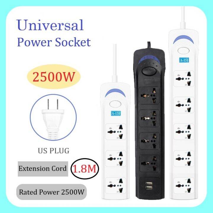 LSG Smart Power Outlet 2500W Electric Socket Surge Protector Universal ...