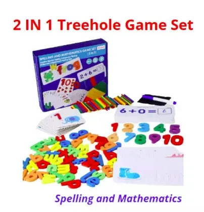 The Original 2in1 Treehole Spelling Math Game Learning Alphabet ...